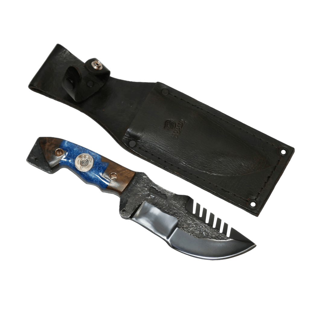 Tracker Adventure 6.5" Knife in Carbon Steel 5160, Hybrid Handle - D ...